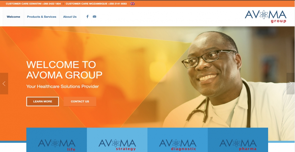 AVOMA GROUP WEBSITE DEVELOPMENT - Prime Digital Technology Solutions